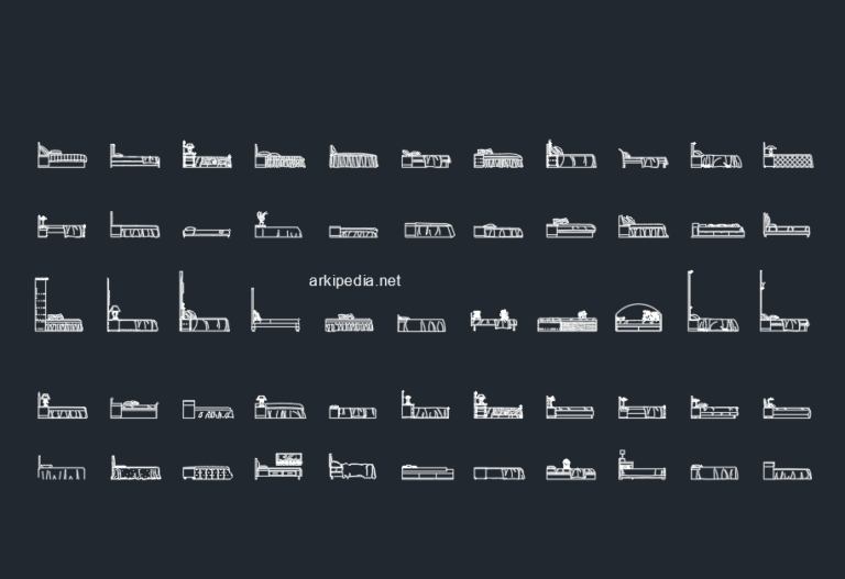 Bed Views Dwg - Arkipedia EN