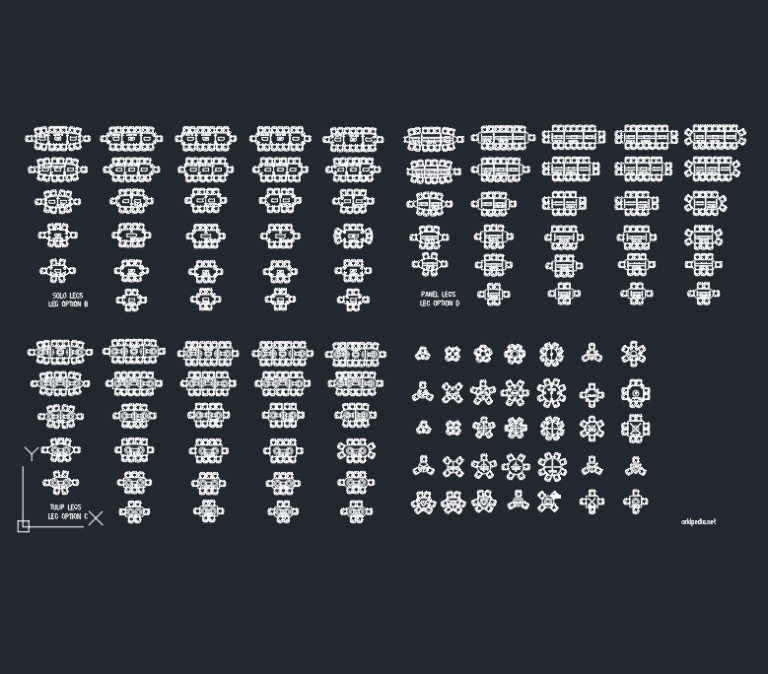 Conference/Meeting Tables Dwg - Arkipedia EN