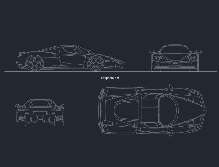 Enzo Ferrari Car Drawings - Arkipedia EN