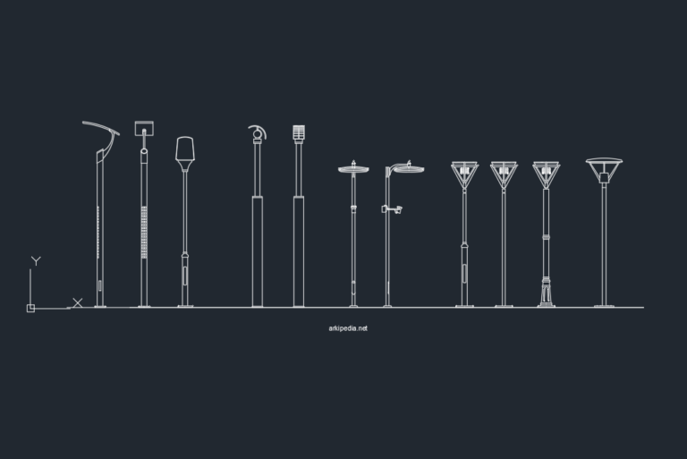 Street Lights Dwg - Arkipedia EN
